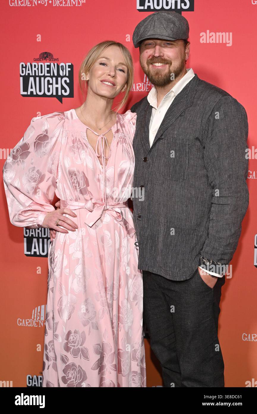 (L-R) Kelli Giddish and Beau Richards attend the 'Garden of Laughs' red ...