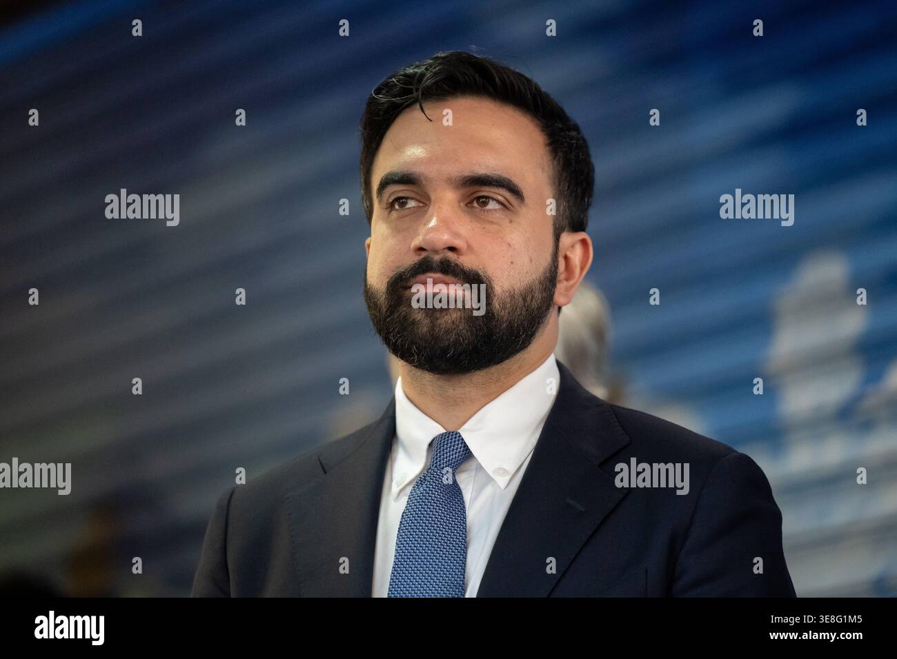 Photo by: NDZ/STAR MAX/IPx 2026 4/14/26 Mayor Zohran Mamdani holds a ...