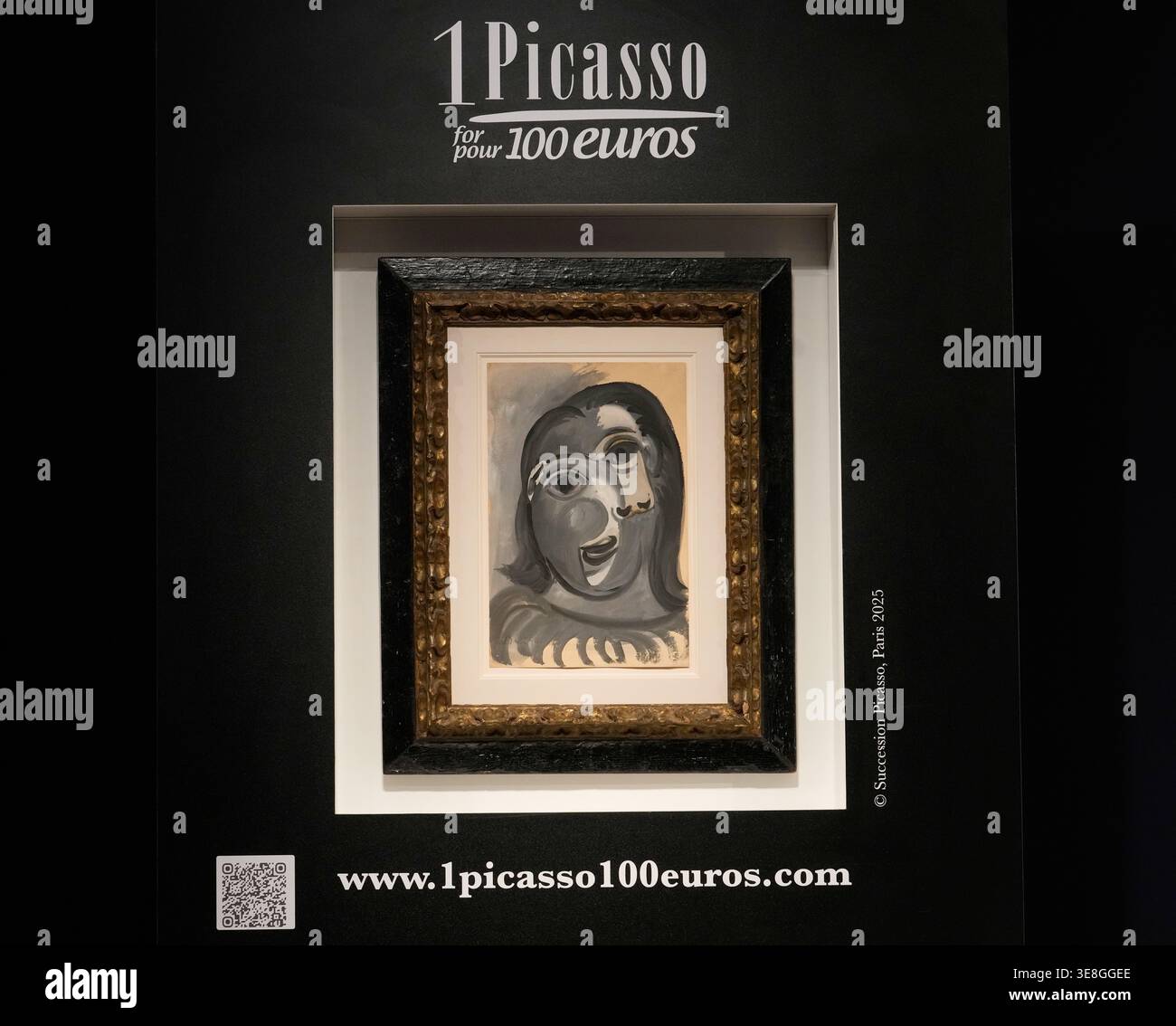 The painting 'Head of a Woman' by Pablo Picasso, painted in 1941, is ...