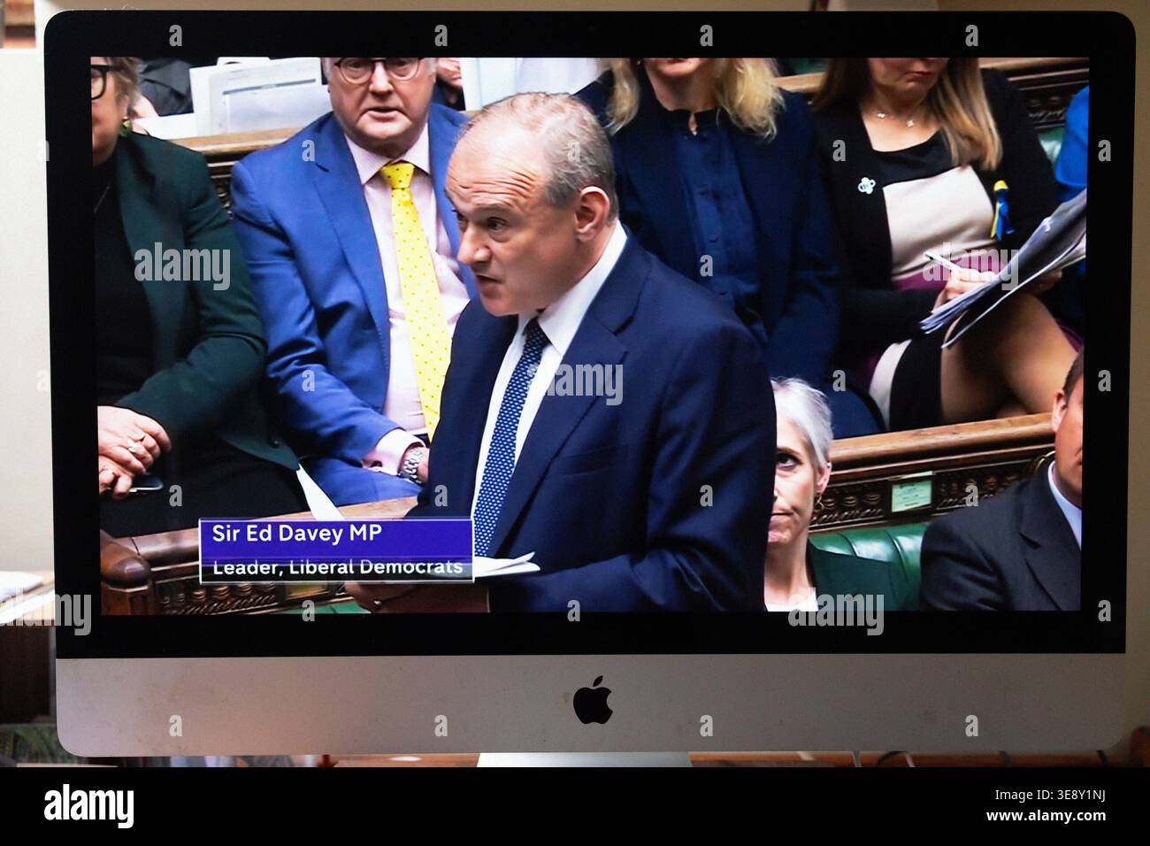 Sir Ed Davey MP Leader Liberal Democrat criticising 'Mafia boss' Trump ...