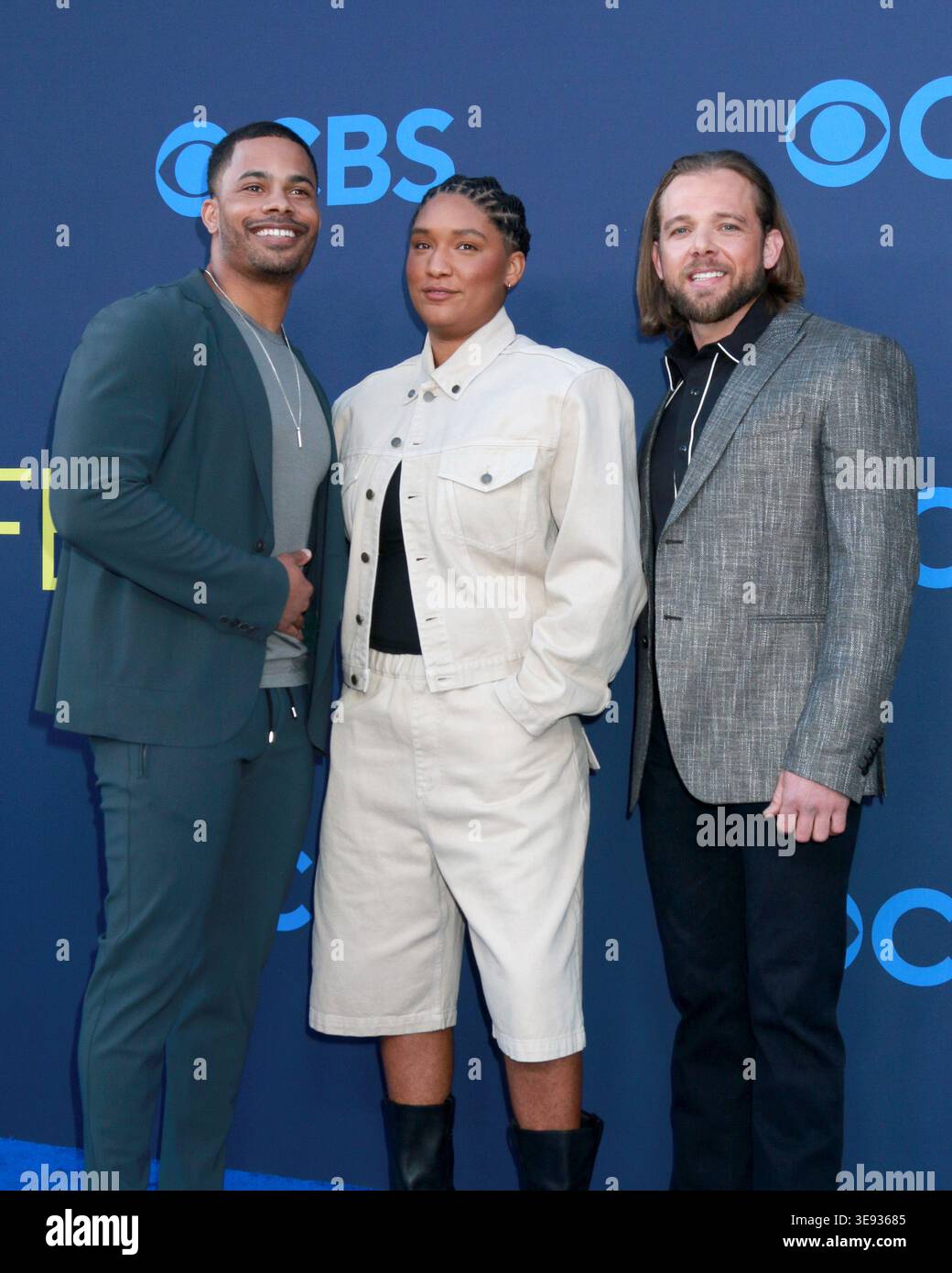 LOS ANGELES - APR 15: Jordan Calloway, Jules Latimer, Max Thieriot at ...