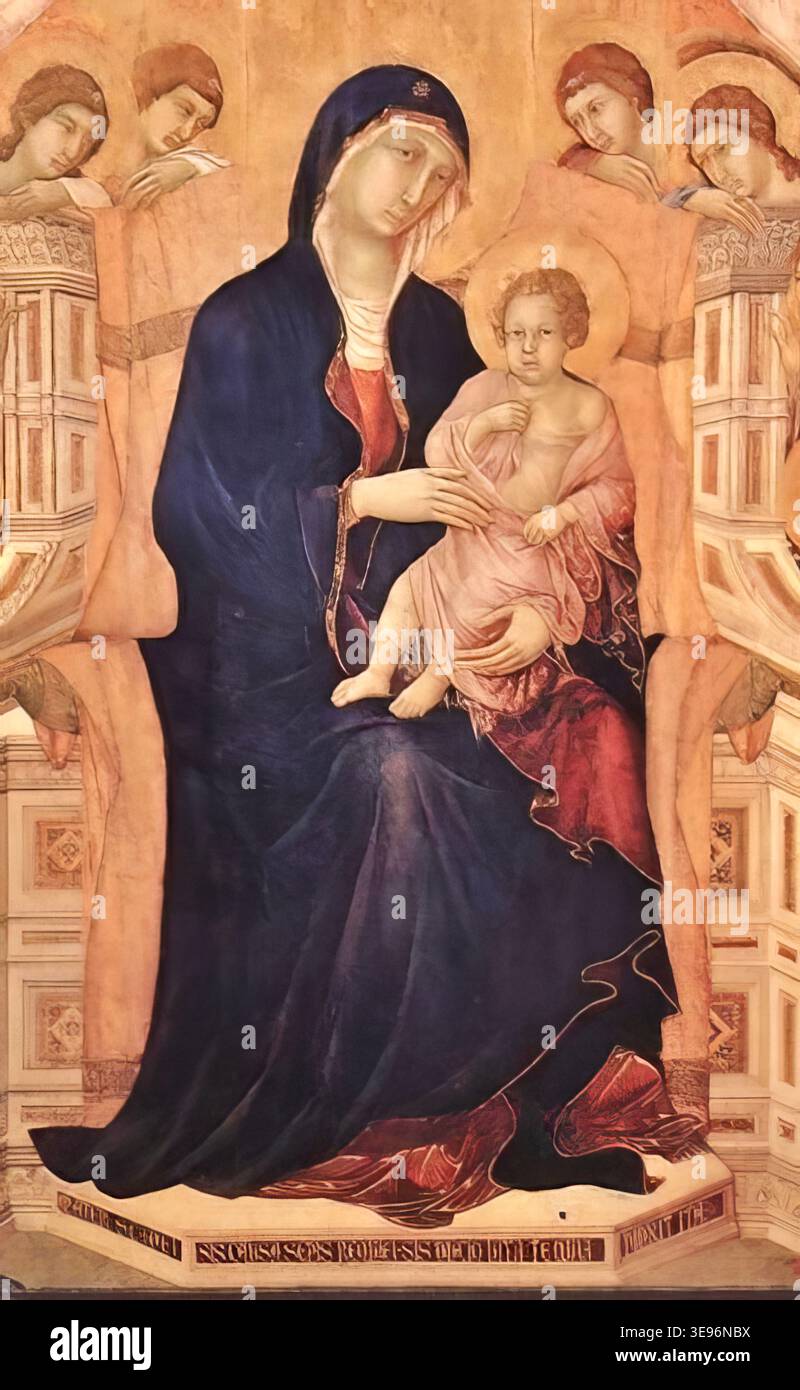 Duccio di Buoninsegna – 1308 – Maestà – Gothic altarpiece with ...