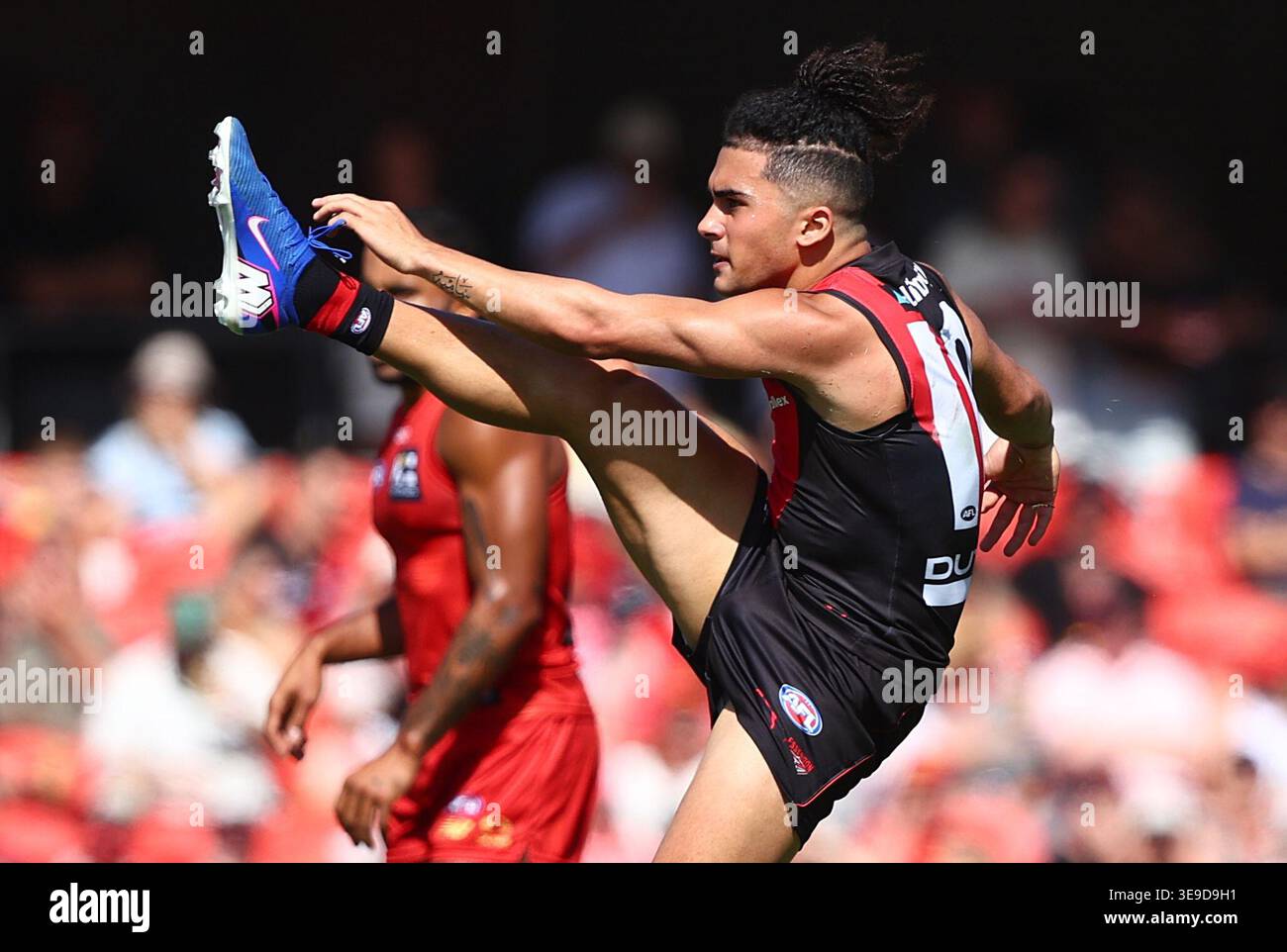Isaac Kako of the Bombers during the AFL Round 6 match between the Gold ...