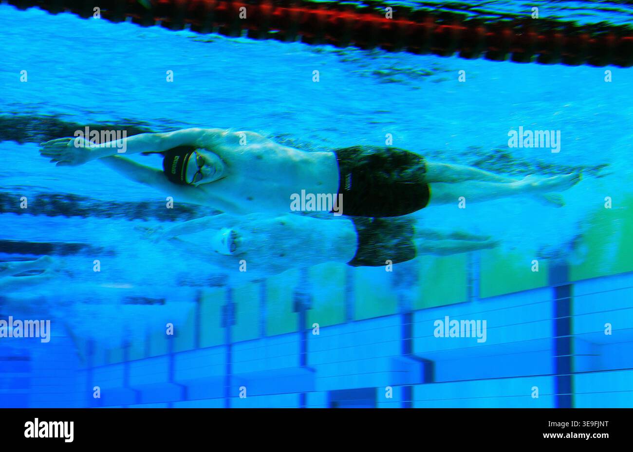 Dominic Workman competes in the Men's 800m Freestyle on day five of the ...