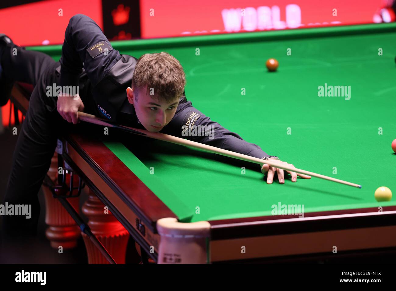Antoni Kowalski during his match against Mark Williams (not pictured ...