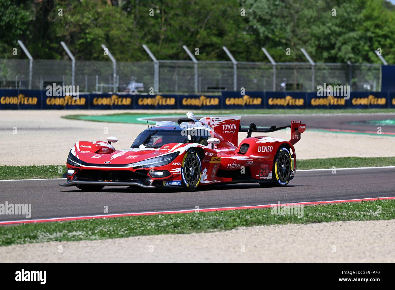 Italy, Imola, 18th April 2026, car Toyota Racing 8, driven by Sébastien ...