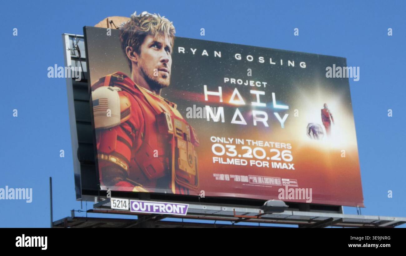 Los Angeles, California, USA 15h April 2026 Ryan Gosling Project Hail ...