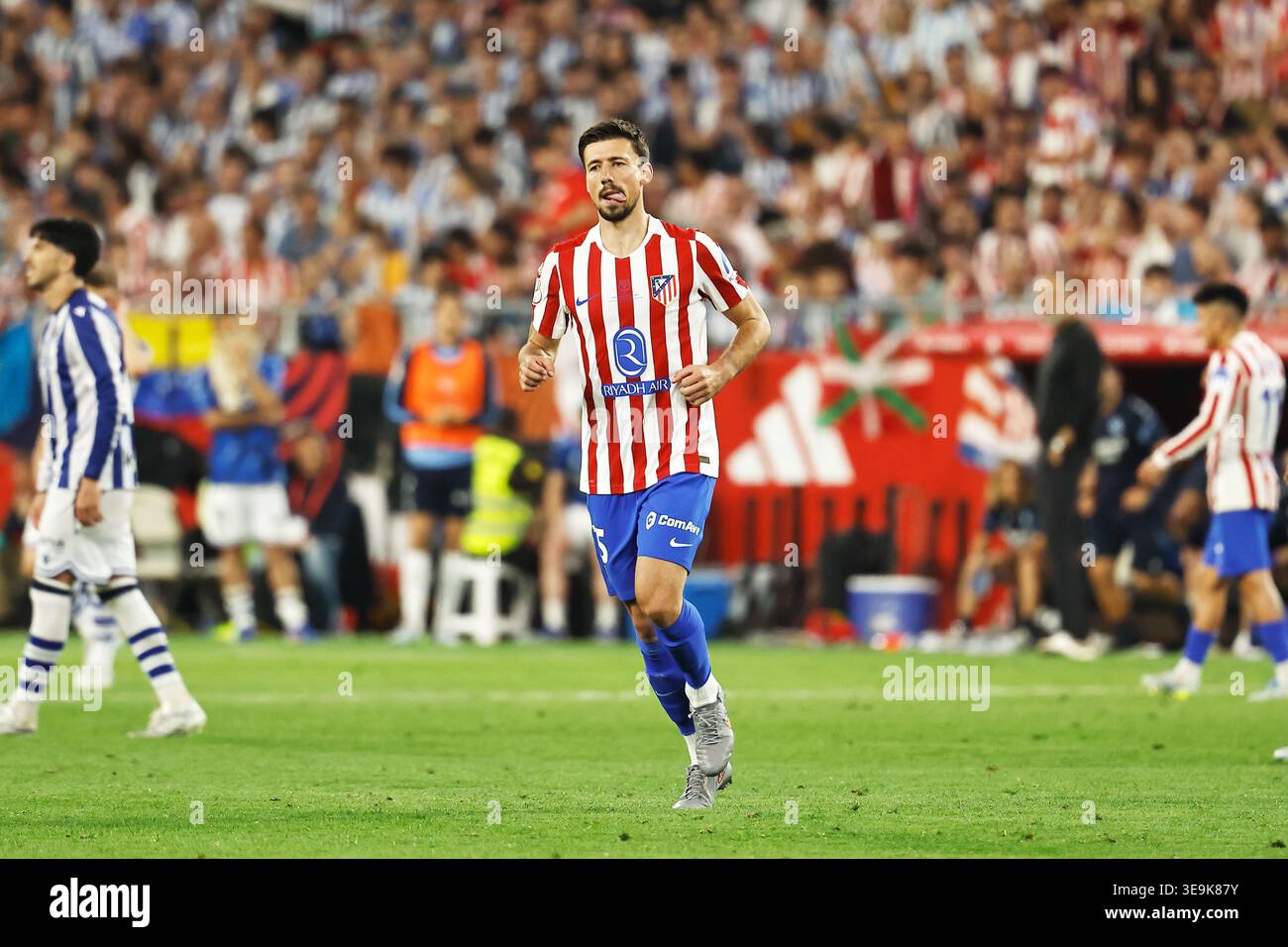 Sevilla, Spain. 18th Apr, 2026. Clement Lenglet (Atletico) Football ...