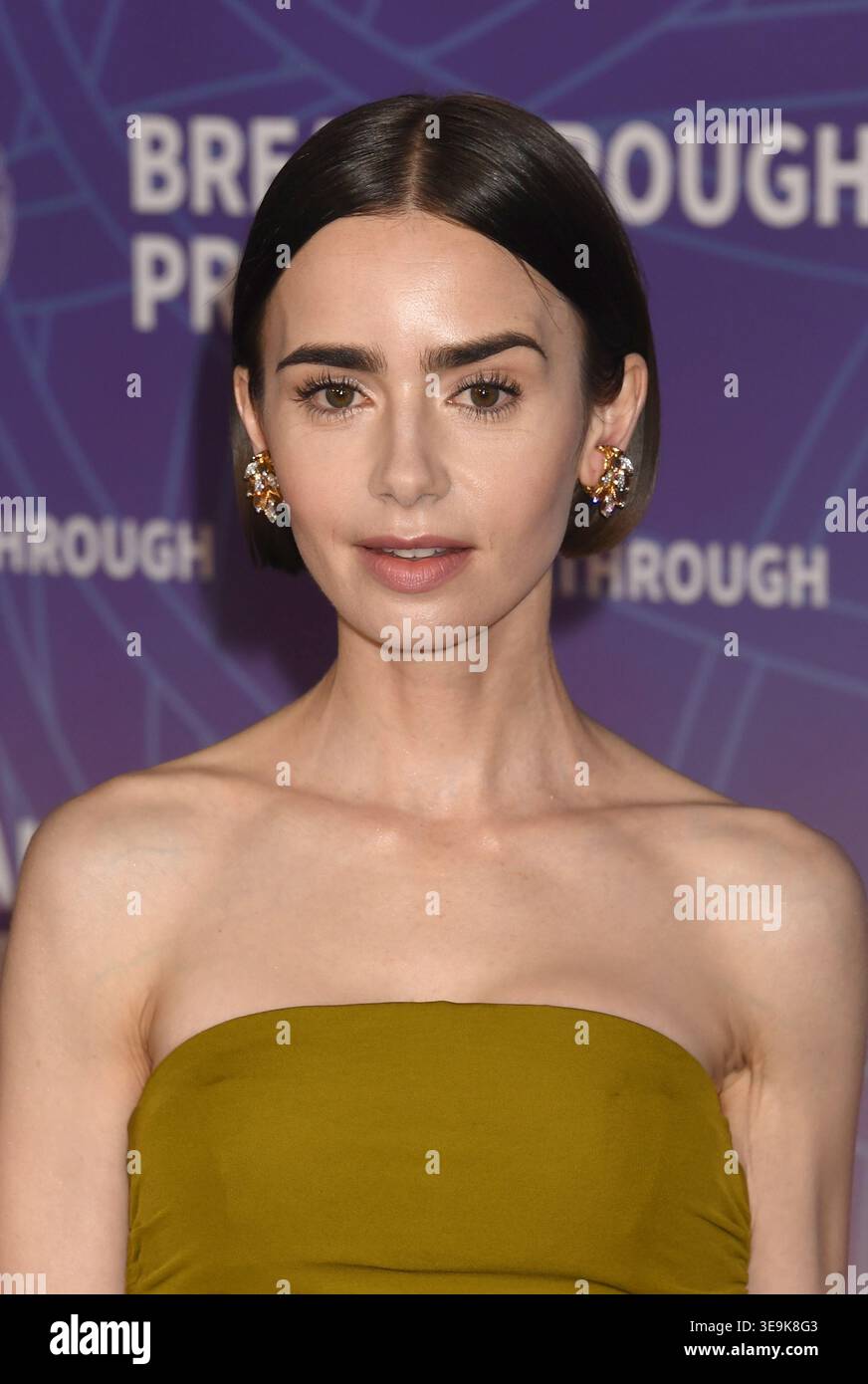 SANTA MONICA, CA - APRIL 18: Lily Collins at the 2026 Breakthrough ...