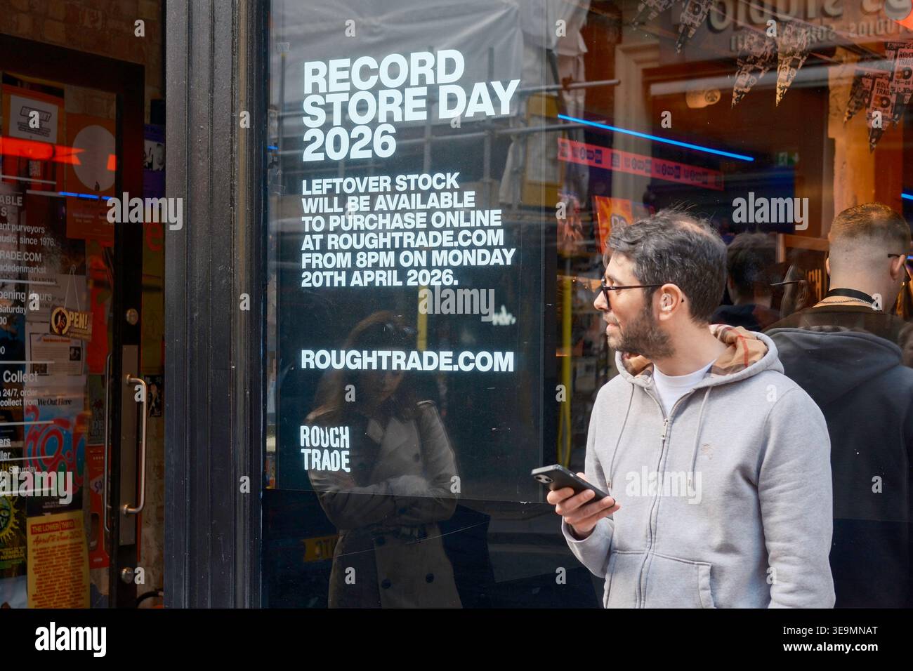London, UK. 18th April 2026. Record Store Day 2026: Rough Trade record ...