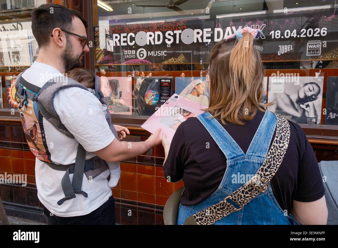 London, UK. 18th April 2026. Record Store Day 2026: Customers at Sounds ...