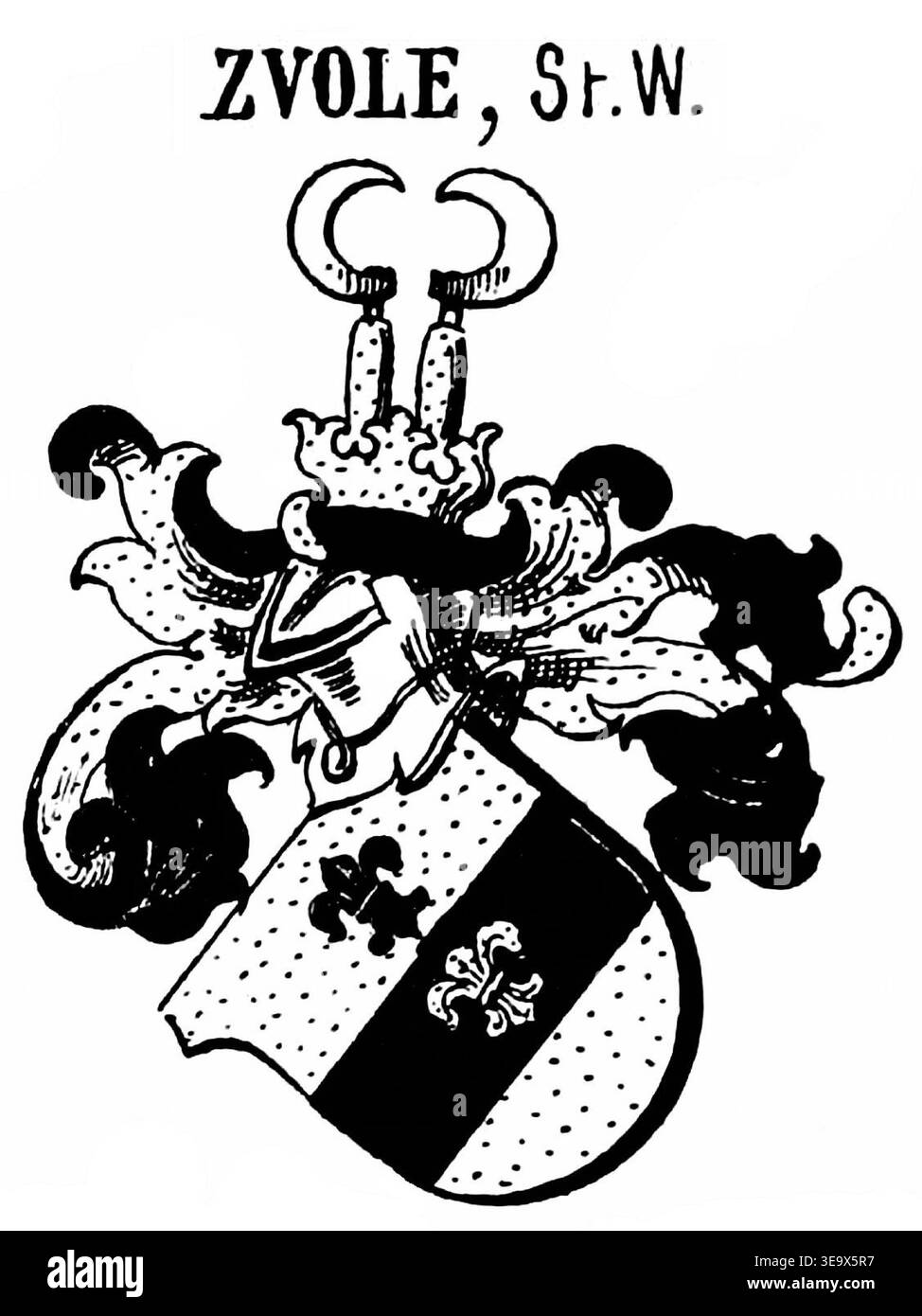 Historic european heraldry Black and White Stock Photos & Images - Alamy