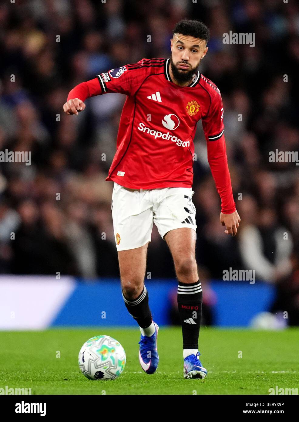 Manchester United's Noussair Mazraoui during the Premier League match ...