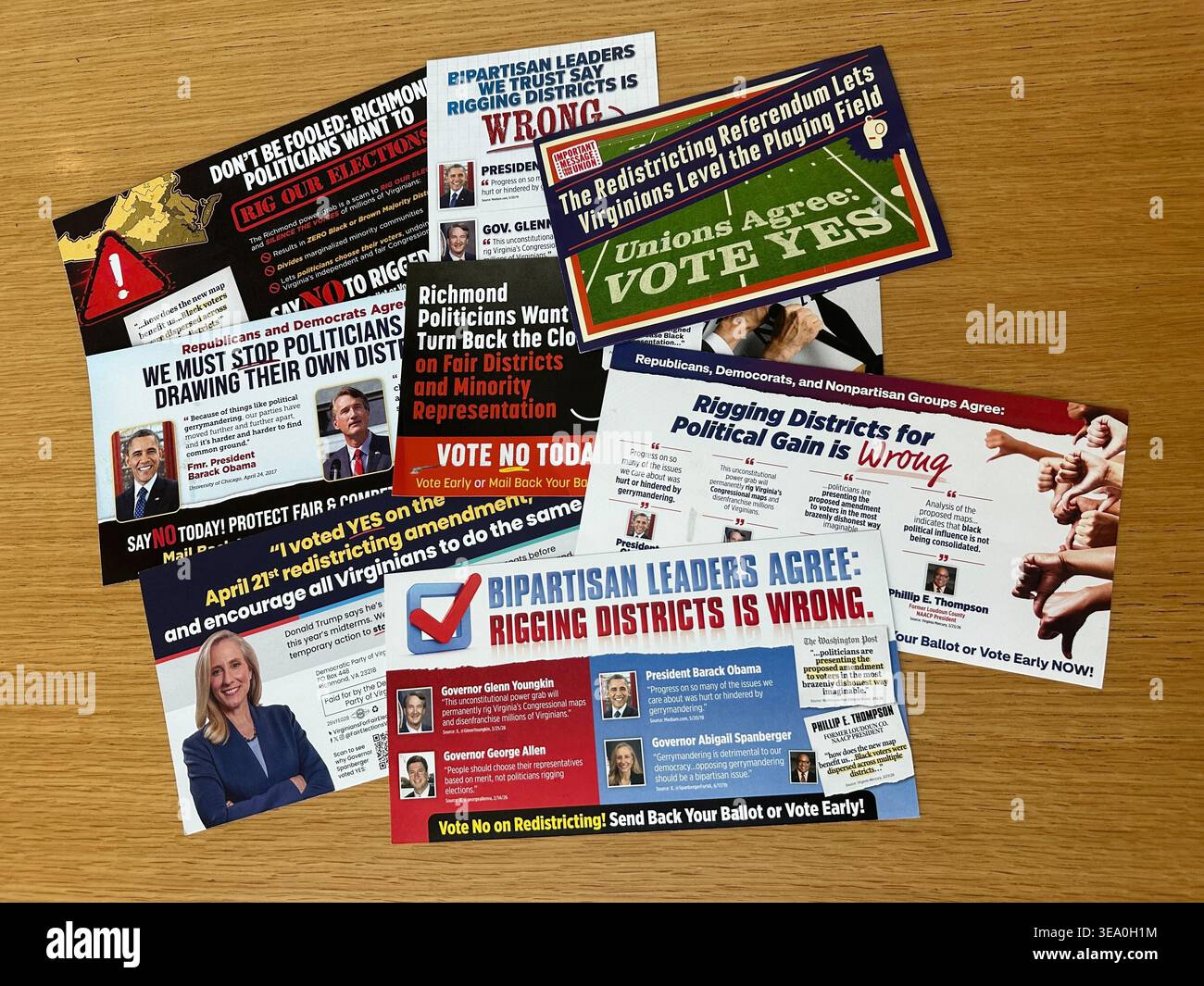 Campaign direct mail advertisements about a Virginia special election ...
