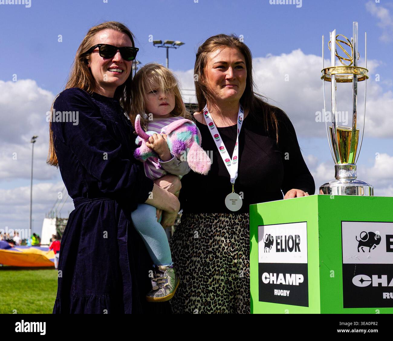 Thame, England, 18 April 2026 Family members of Chinnor RFC CEO Simon ...
