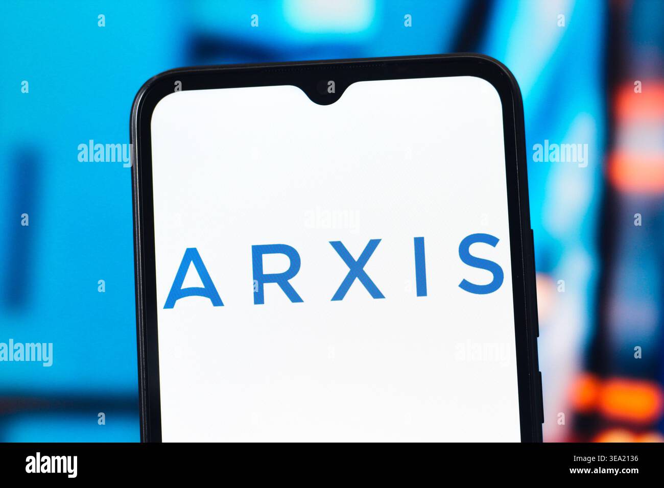 In this photo illustration, the Arxis logo is seen displayed on a ...