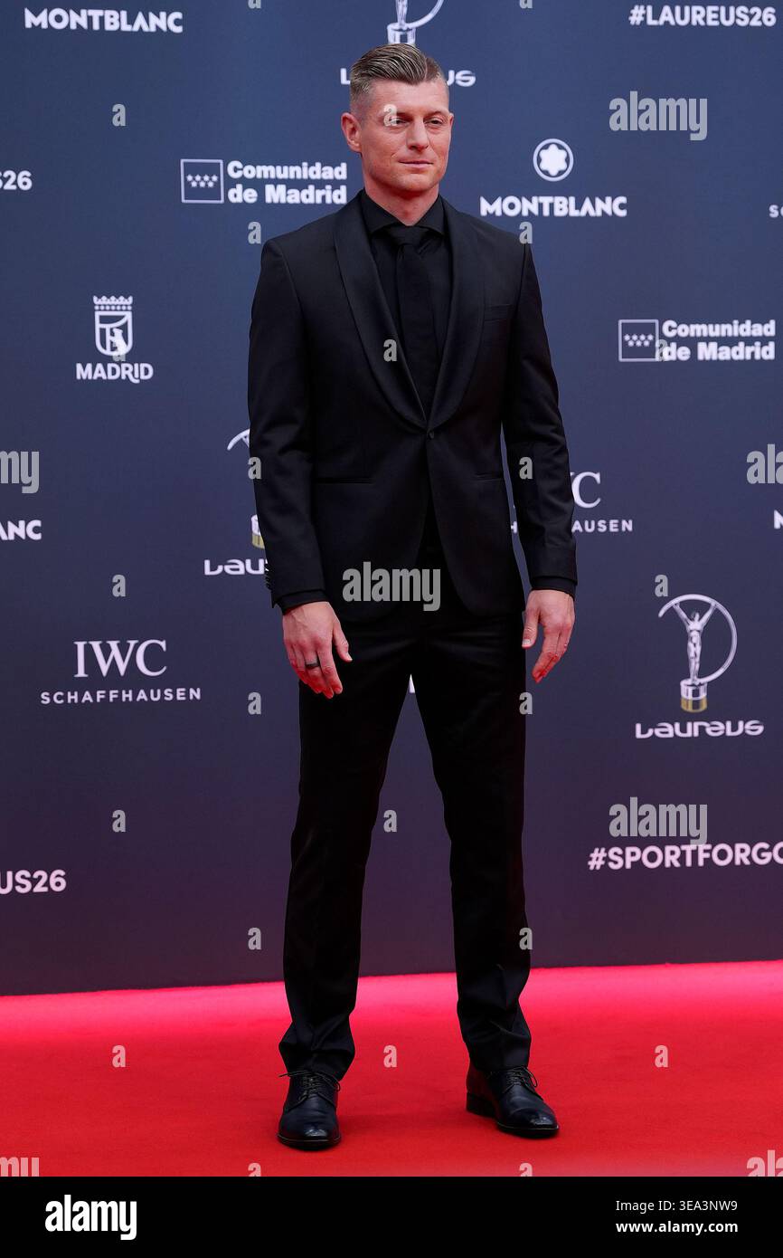 Toni Kroos attends the red carpet during 2026 Laureus World Sport ...