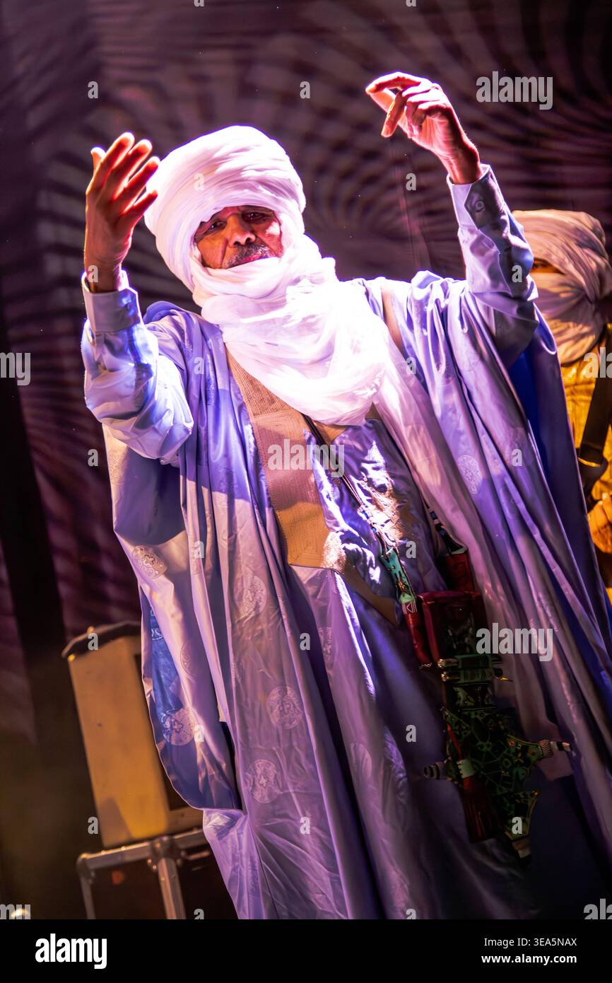 Milan Italy. 20th apr 2026. The Algerian desert blues band TINARIWEN ...