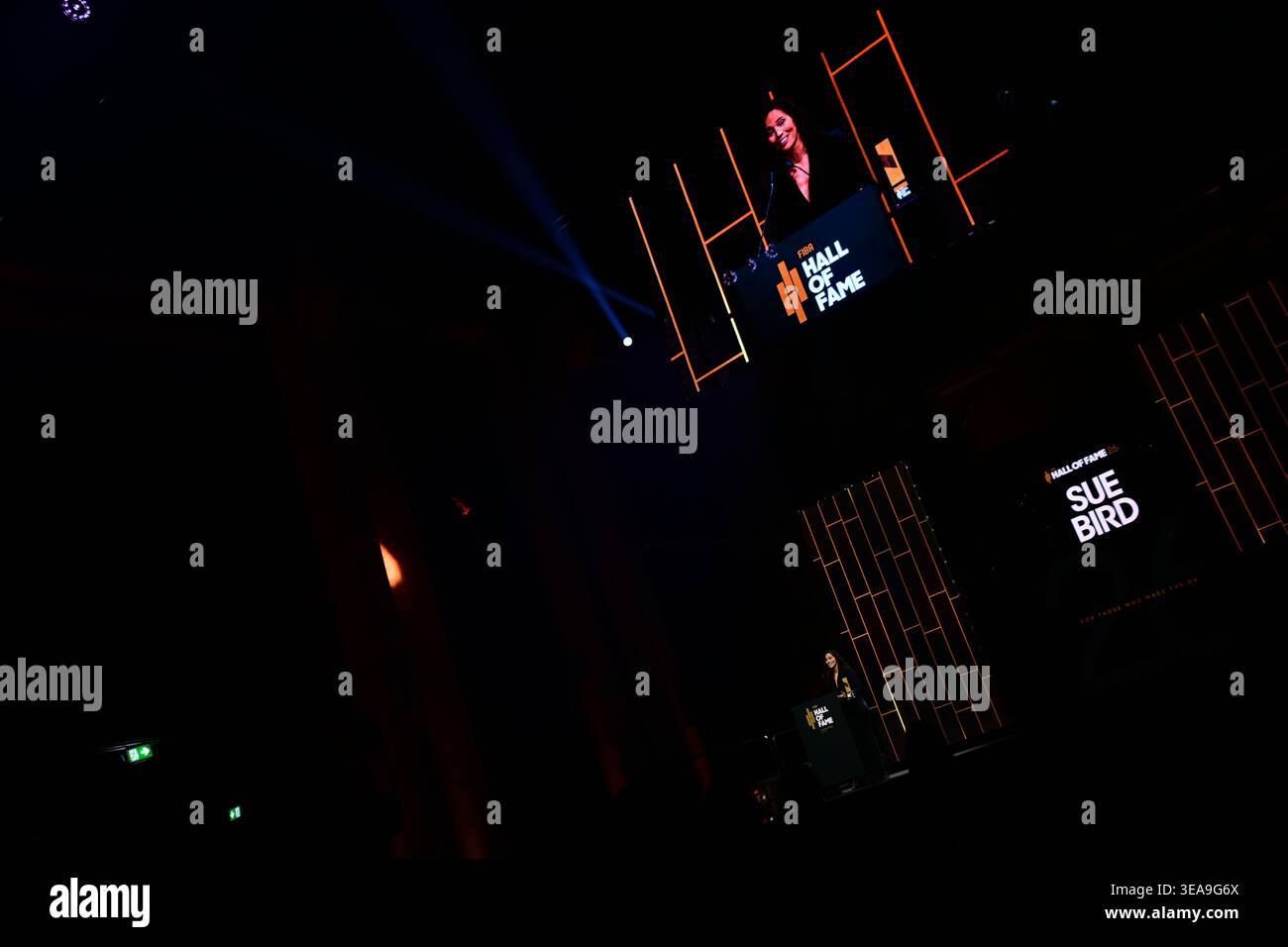 21 April 2026, Berlin: Sue Bird, former US basketball player, speaks ...