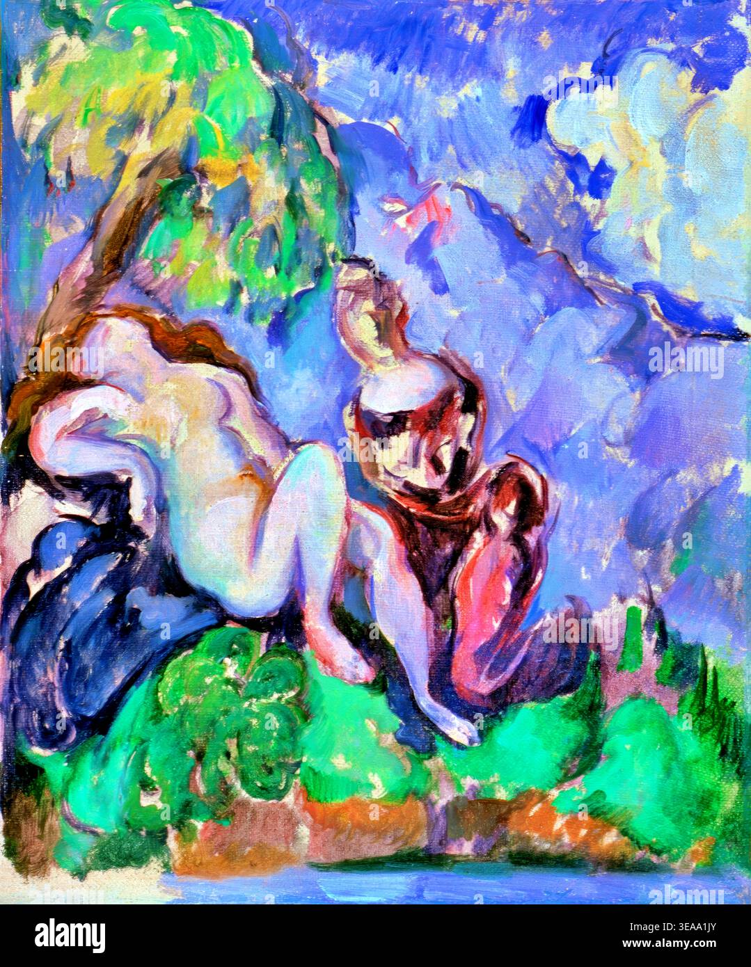 Paul Cézanne – Bathsheba (Bethsabée), 1885–1890 – Post-Impressionism ...