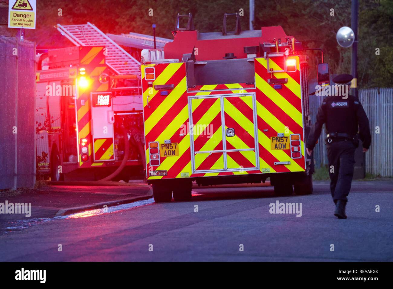 Radcliffe, Bury, UK, 21 April, 2026. Greater Manchester Fire and Rescue ...