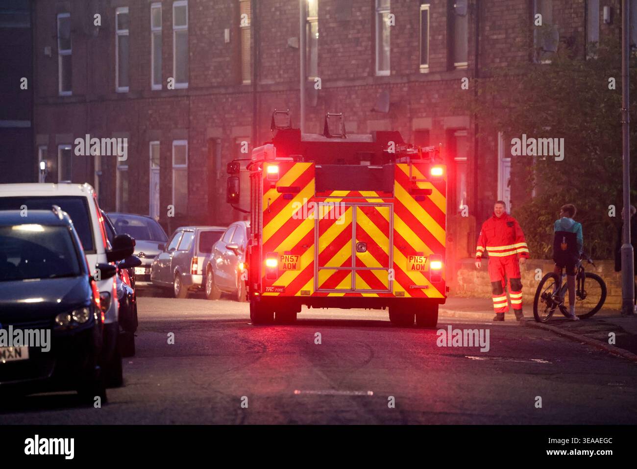 Radcliffe, Bury, UK, 21 April, 2026. Greater Manchester Fire and Rescue ...