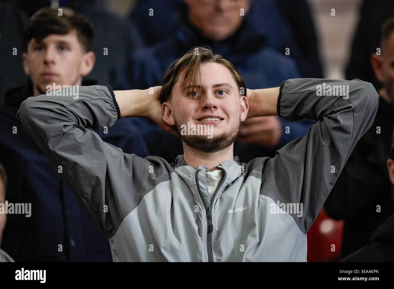 Millwall fans react during the Sky Bet Championship match Stoke City vs ...