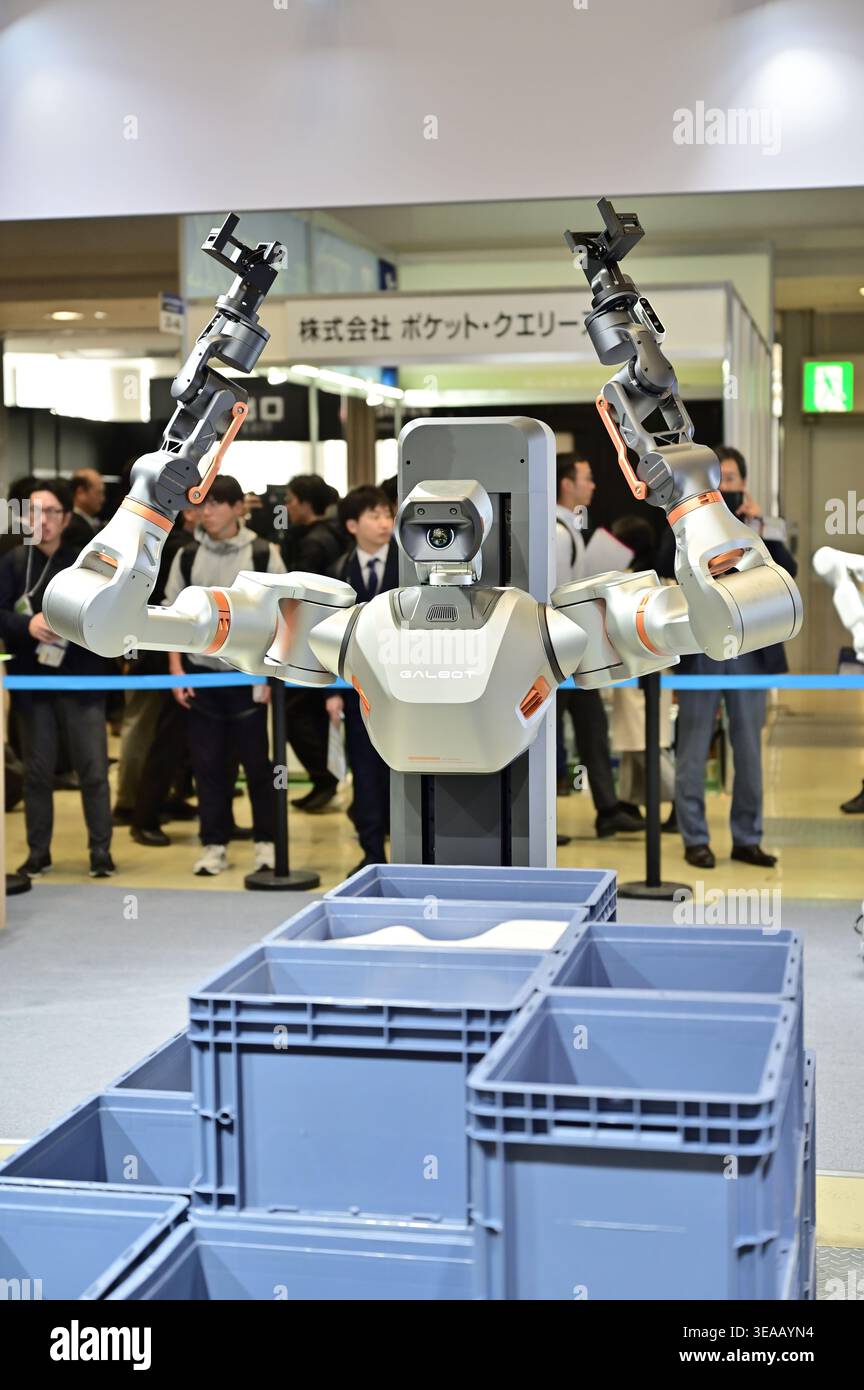 Pocket Queries' robot is displayed at Humanoid Robot Expo, part of ...