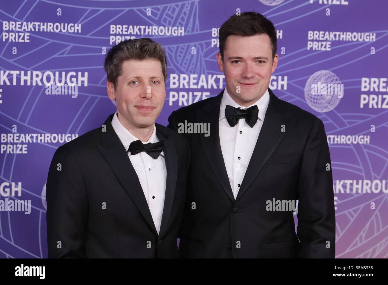 Sam Altman And Oliver Mulherin Attends The 12th Breakthrough Prize
