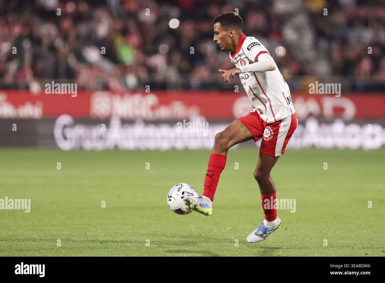 Azzedine Ounahi of Girona during the Spanish championship LaLiga ...