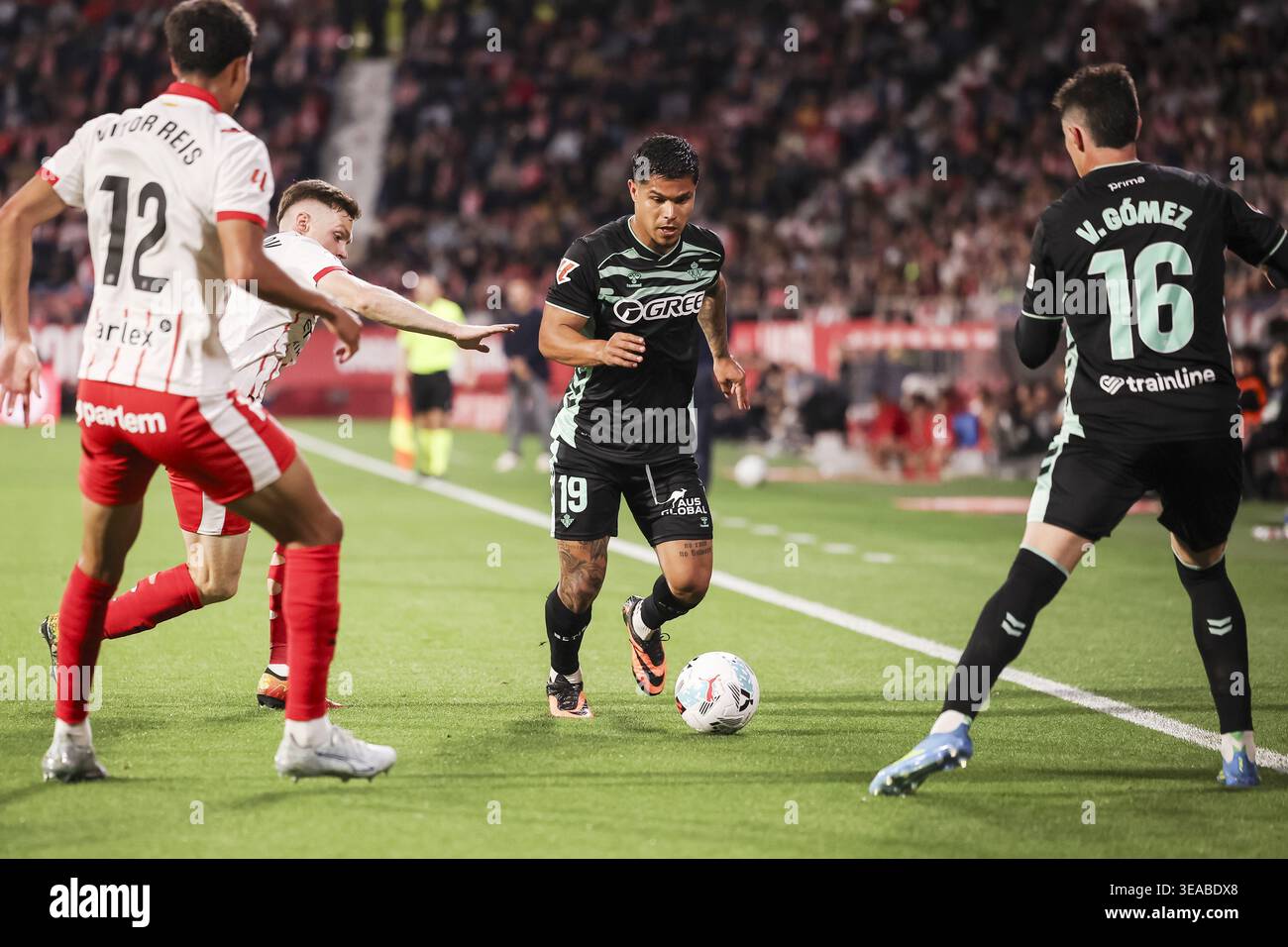 Cucho Hernandez of Real Betis during the Spanish championship LaLiga ...