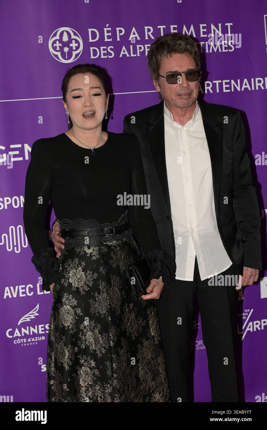 Cannes, France. 21th April 2026. Gong Li and Jean Miche Jarre attend ...
