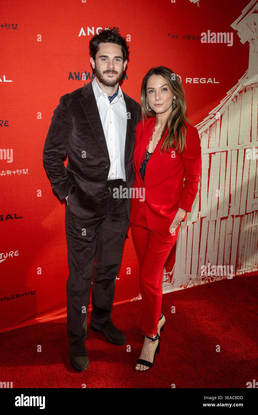 (L-R) Adam Nagle and Tara Cassandro attend the "Animal Farm" New York ...