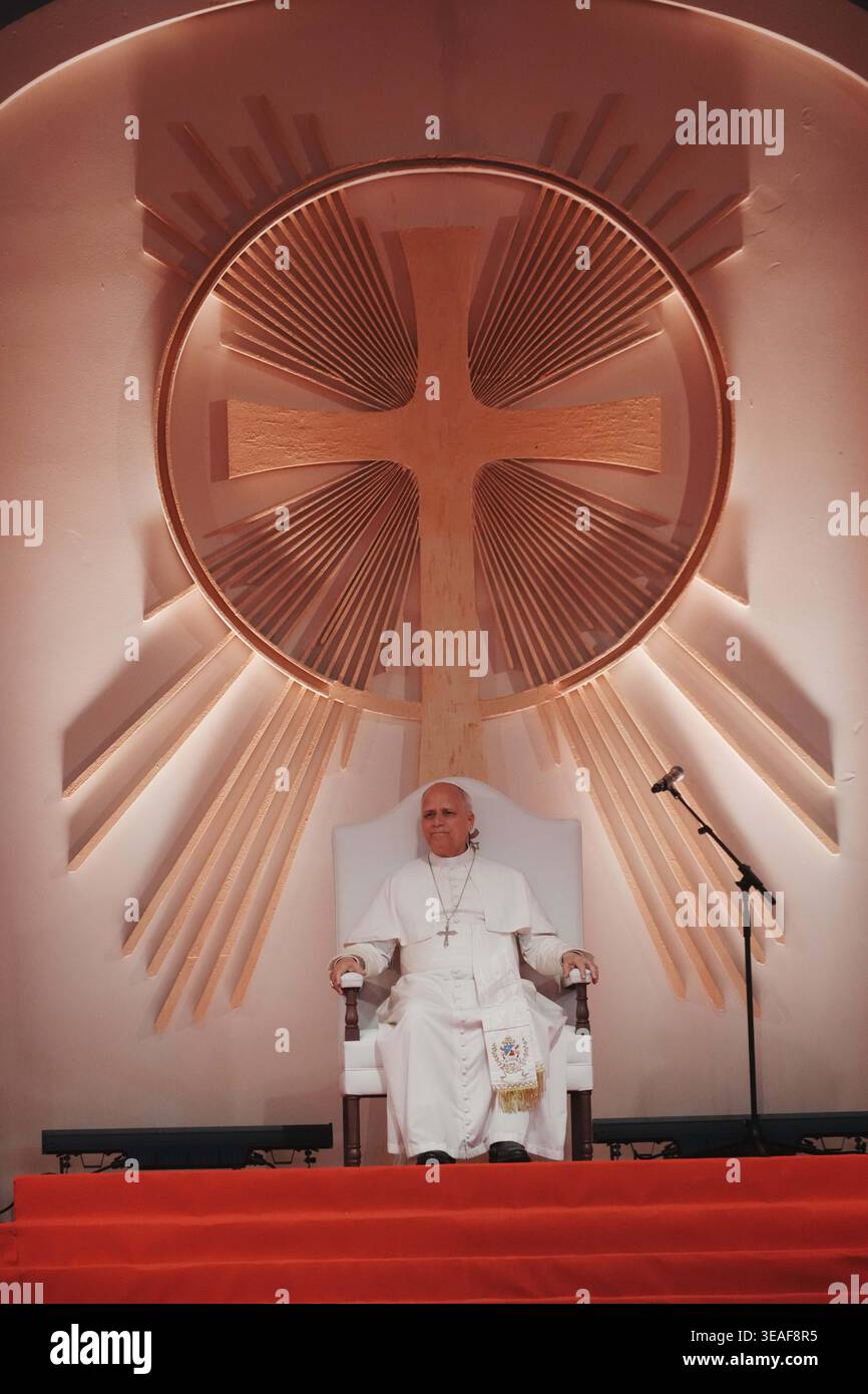 Pope Leo XIV meets with young people and families at Bata Stadium ...