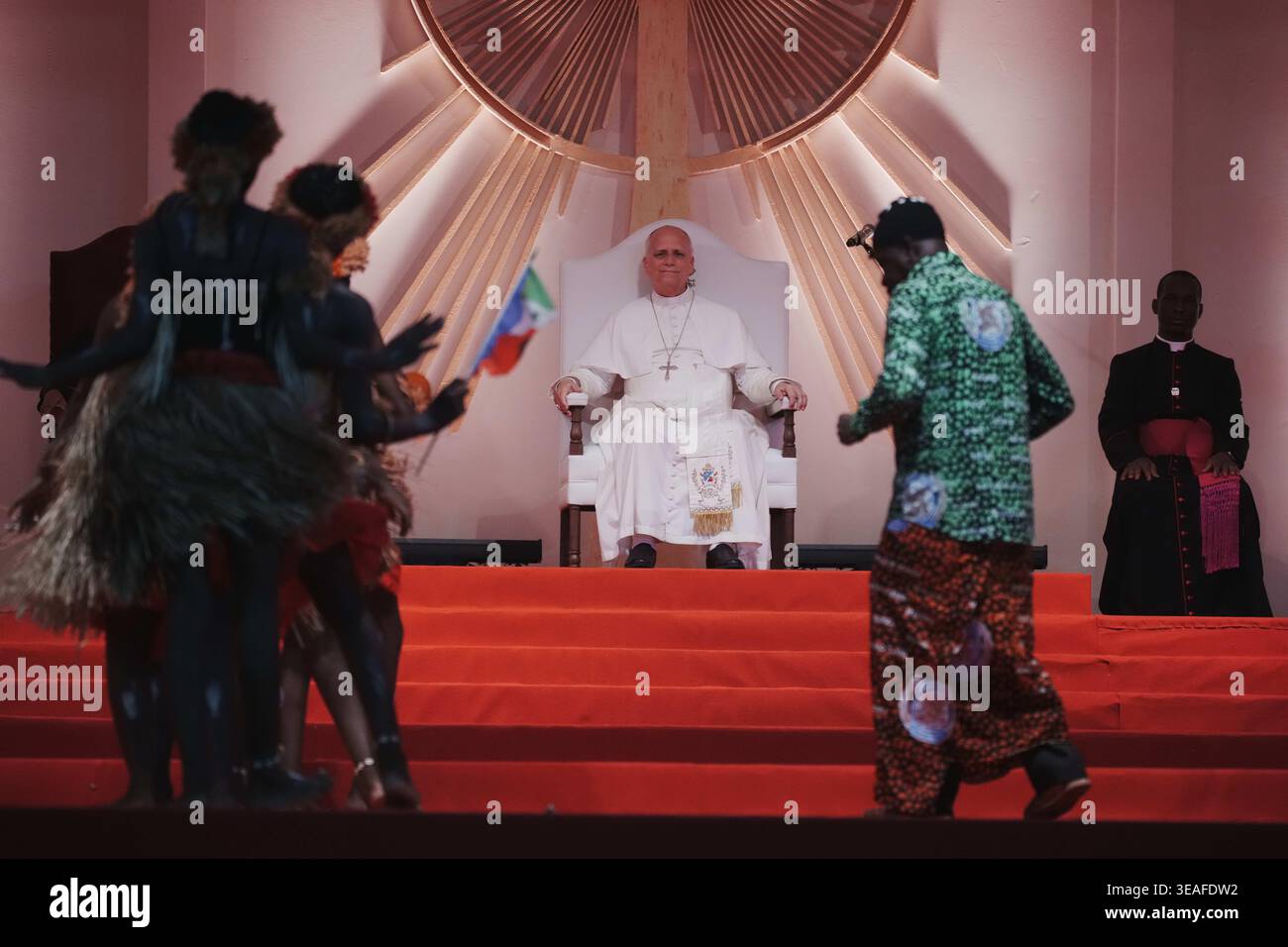 Pope Leo XIV meets with young people and families at Bata Stadium ...