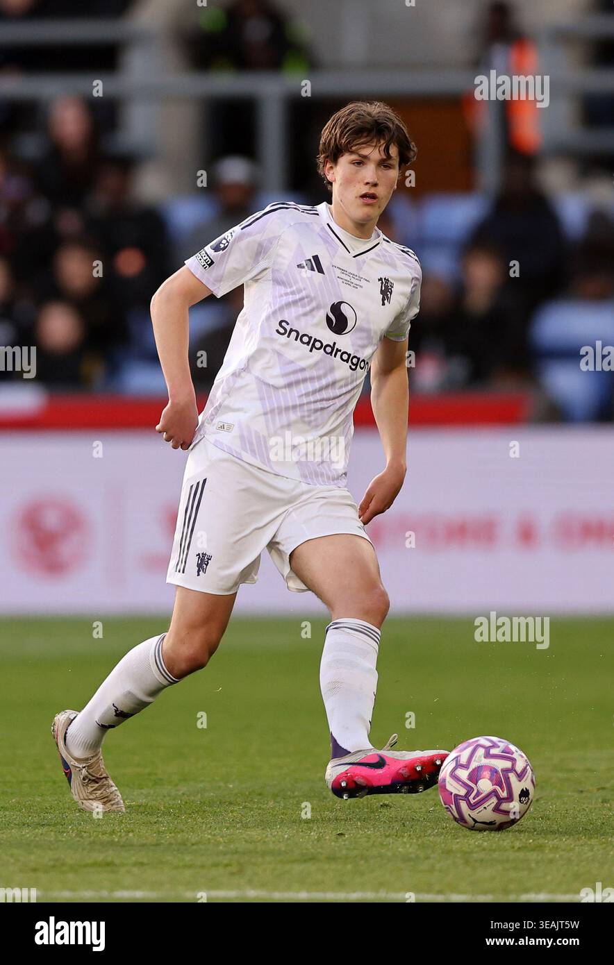 London, England, 22nd April 2026. Manchester United's Daniel Armer ...