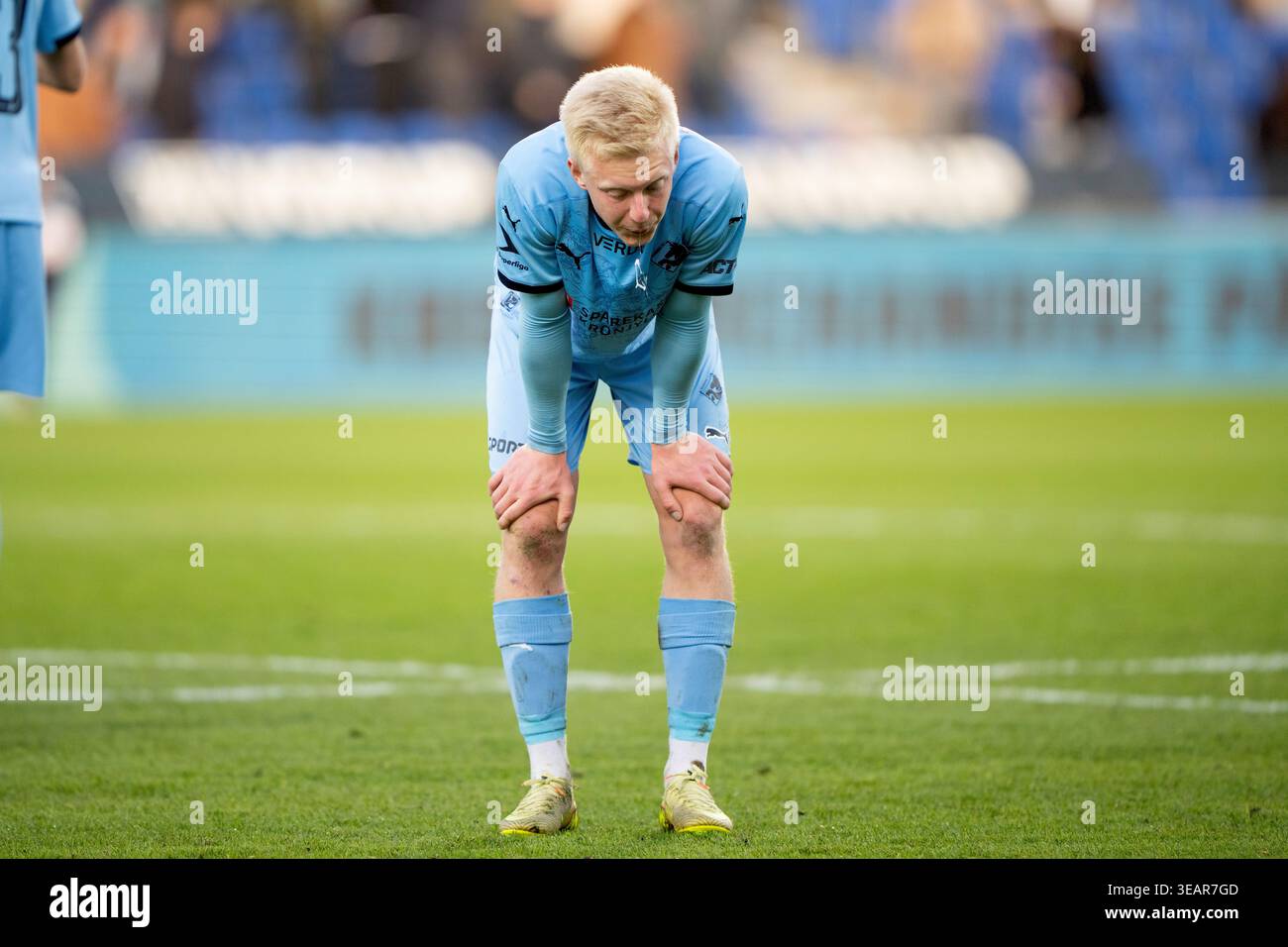 Randers FC's Laurits Pedersen reacts after the match between Randers FC ...