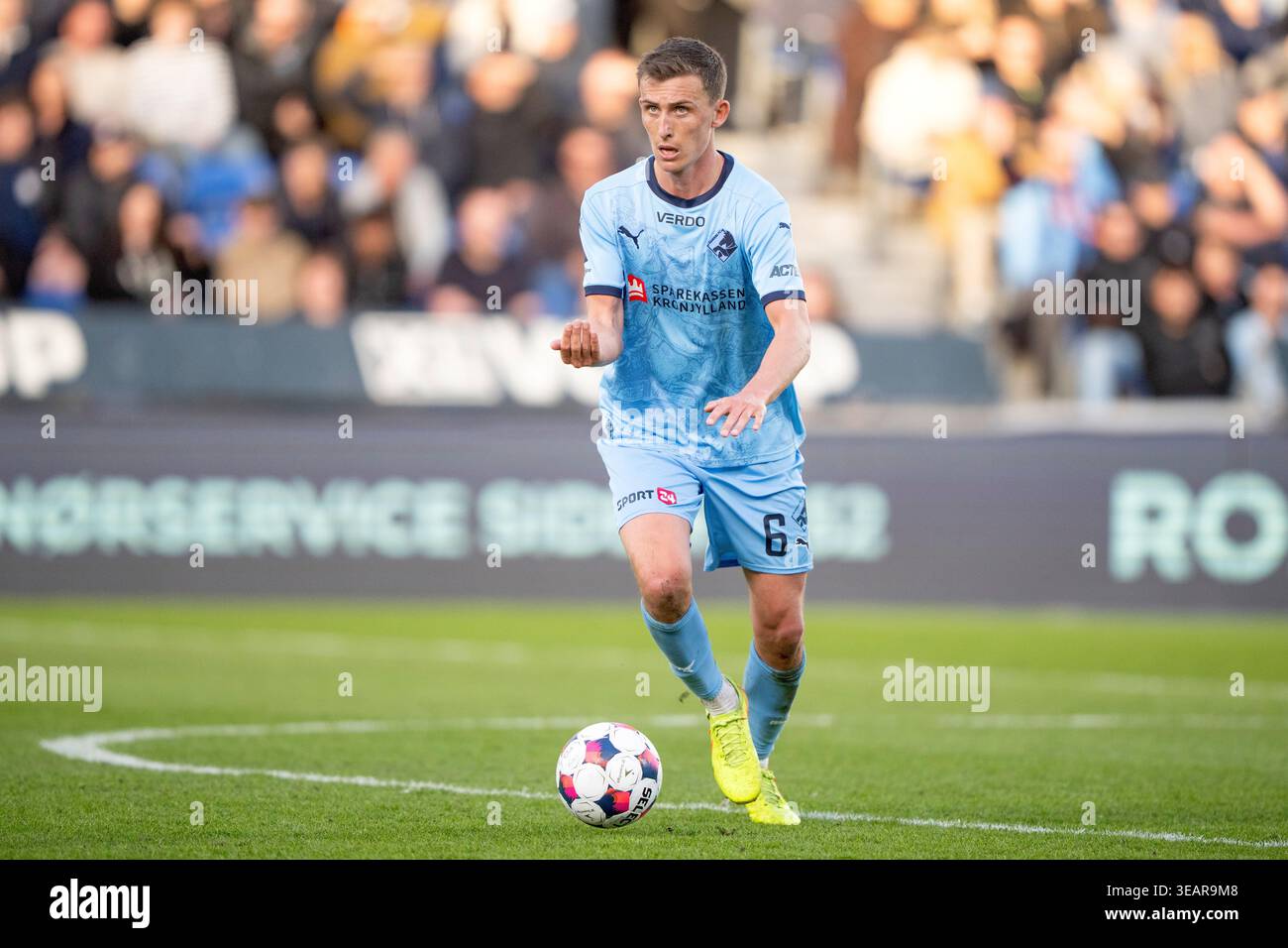 Randers FC's John Bjorkengren during the match between Randers FC and ...