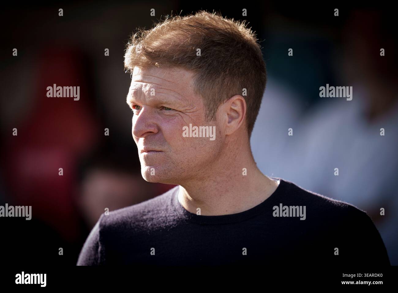 FC Nordsjaelland's head coach Jens Olsen before the Super League match ...