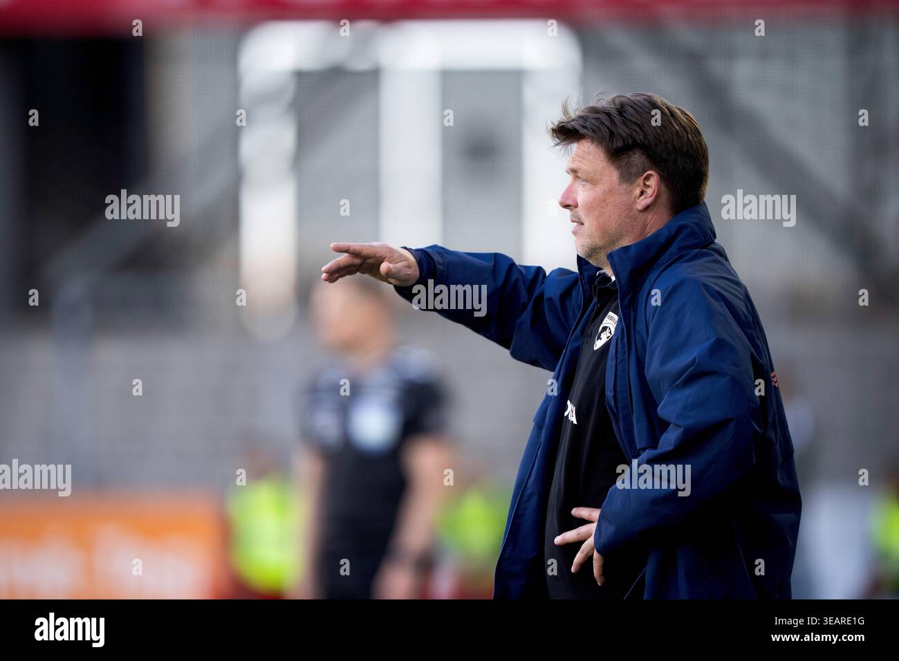 FC Fredericia's head coach Michael Hansen during the match between ...