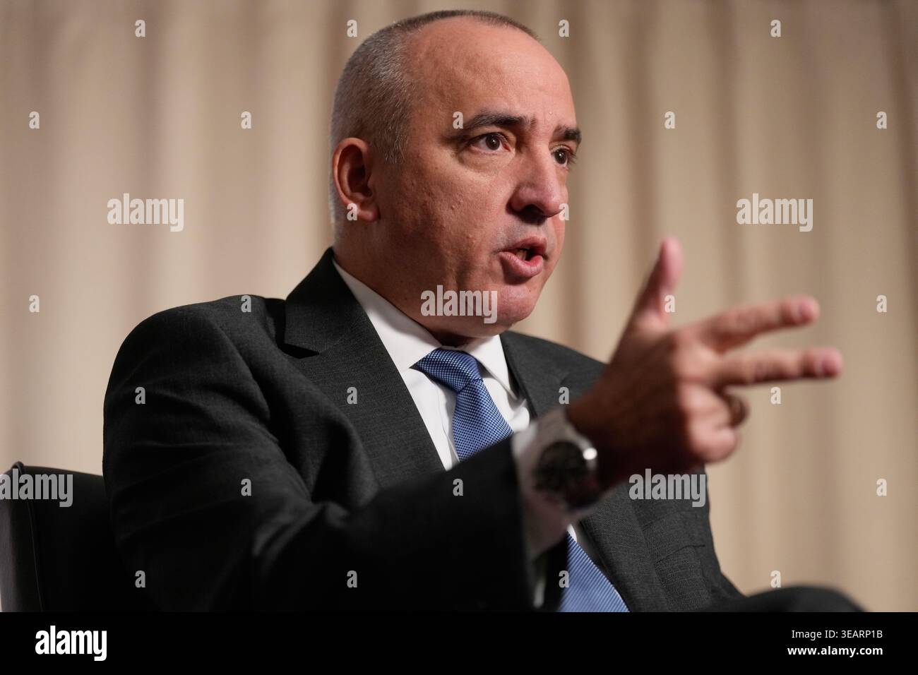 Ernesto Soberón Guzmán, Cuban ambassador to the United Nations, speaks ...