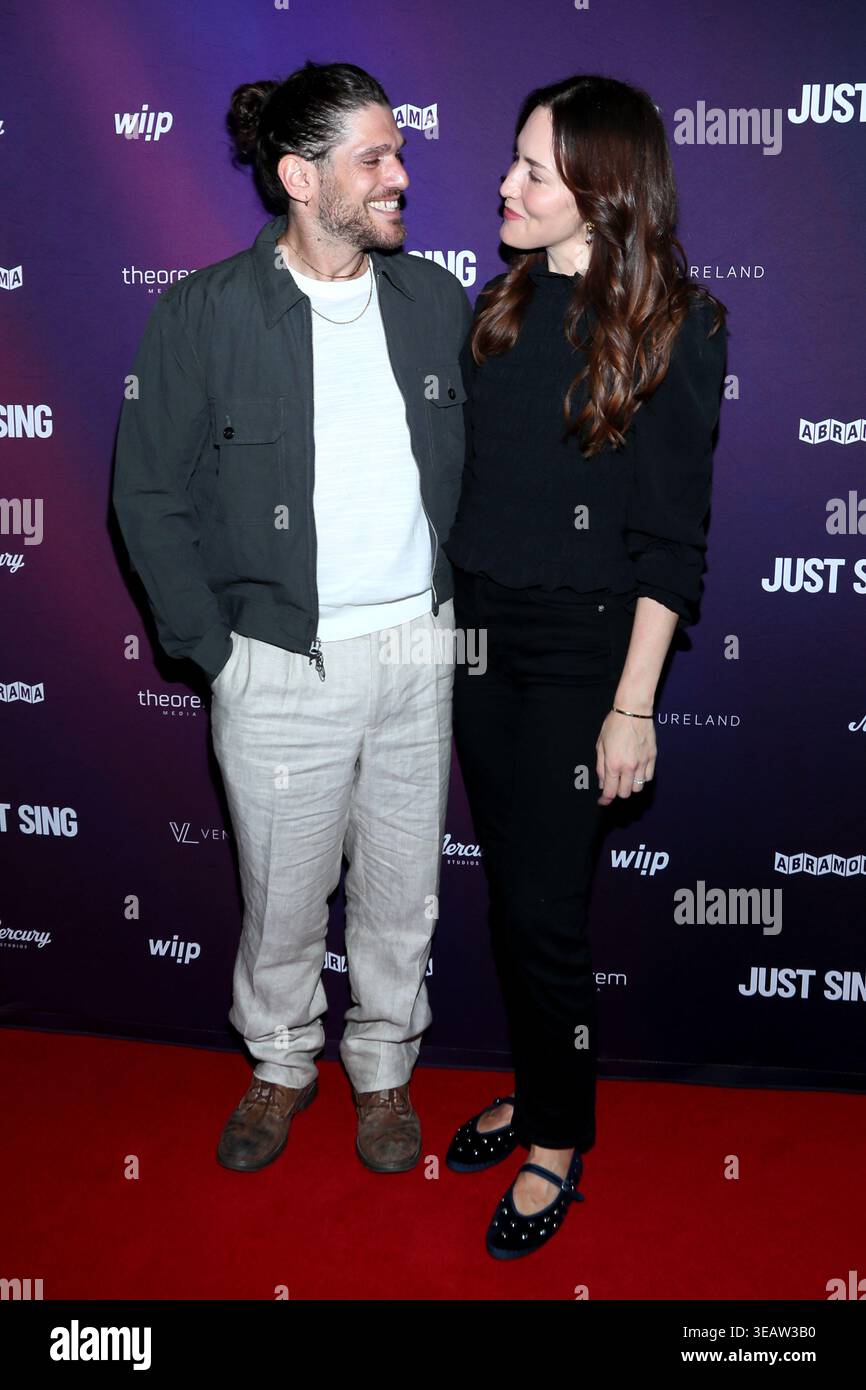 New York, NY, USA. 23rd Apr, 2026. Abraham Troen, Sarah Thomson at the ...