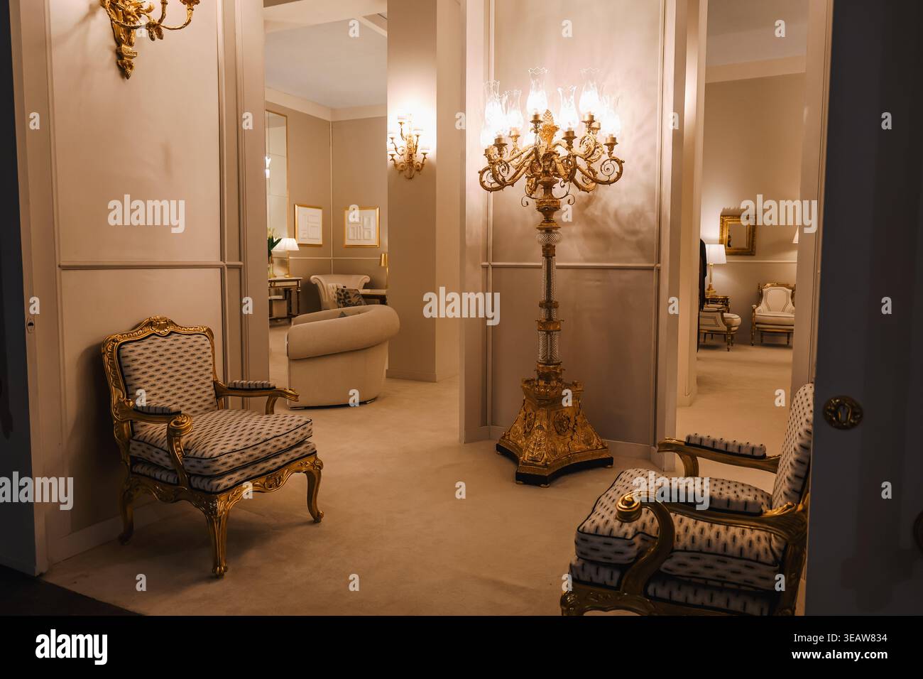 Milan, the Salone Internazionale del Mobile during Milan Design Week ...