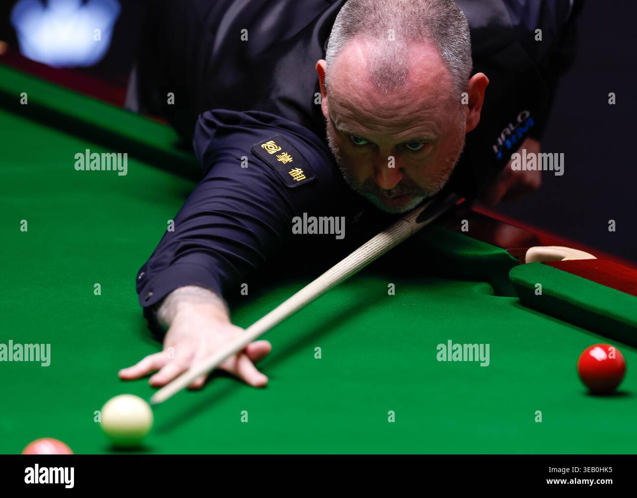 Sheffield, England, 24th April 2026. Mark Williams takes a shot during ...