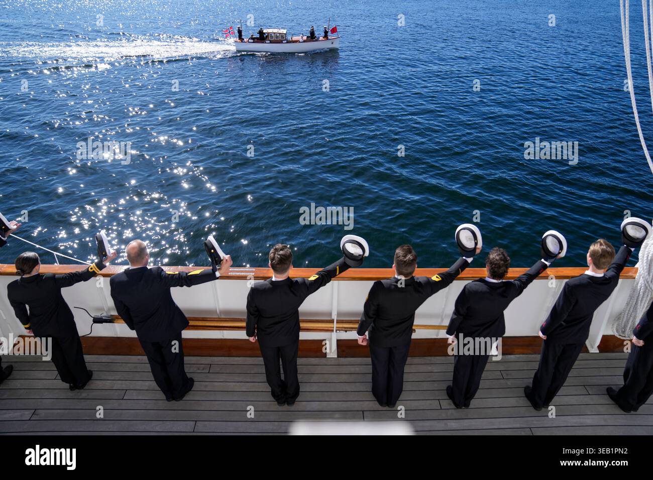 Oslo, Norway 20260424. King Harald, Queen Sonja and Crown Prince Haakon ...