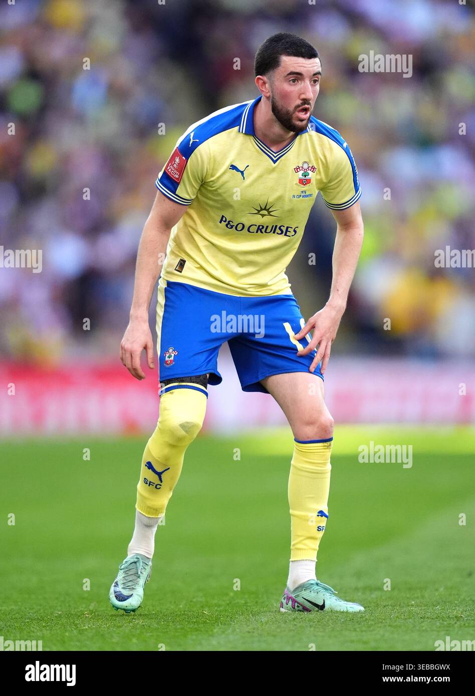 Southampton's Finn Azaz during the Emirates FA Cup semi-final match at ...