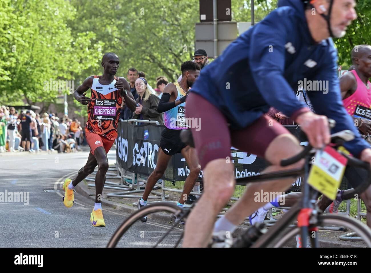 Elite runners including New record Holder Tigst Assefa seen at the 11th ...