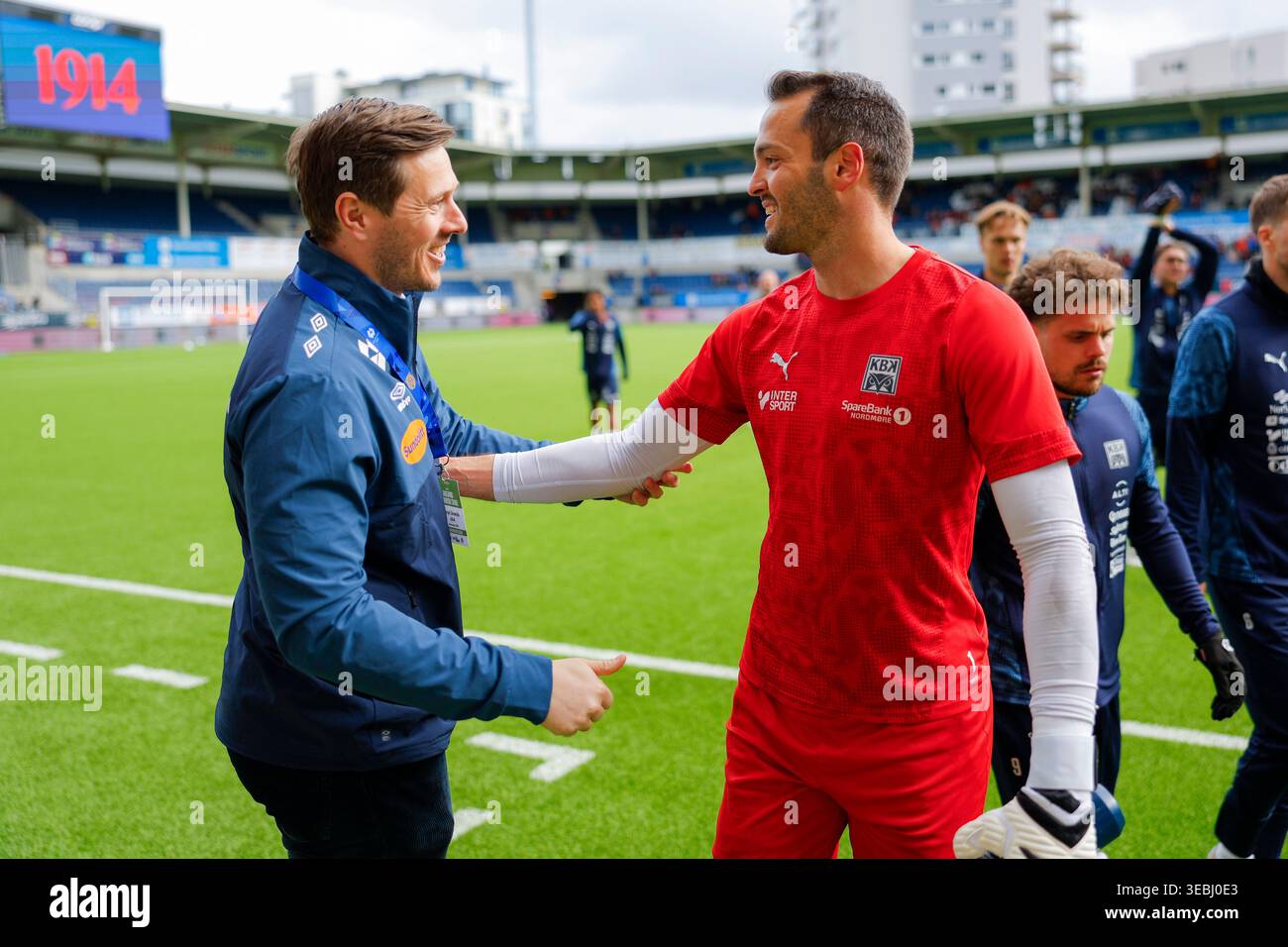 Ålesund 20260426. Kristiansunds keeper Michael Ryan Lansing før ...