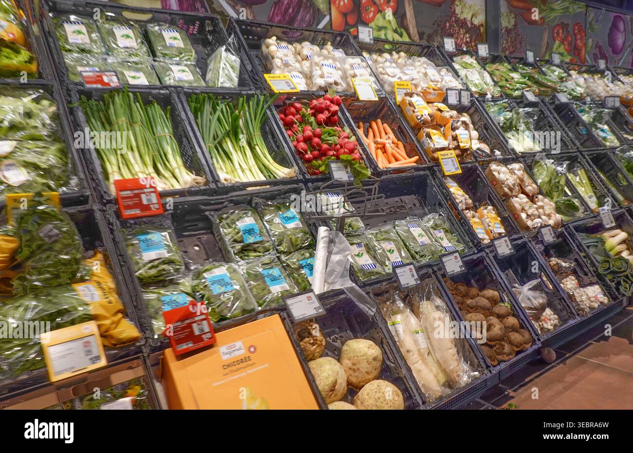 Im Supermarkt Abt. Obst und Gemüse - gesehen in Braunschweig am 27.04. ...