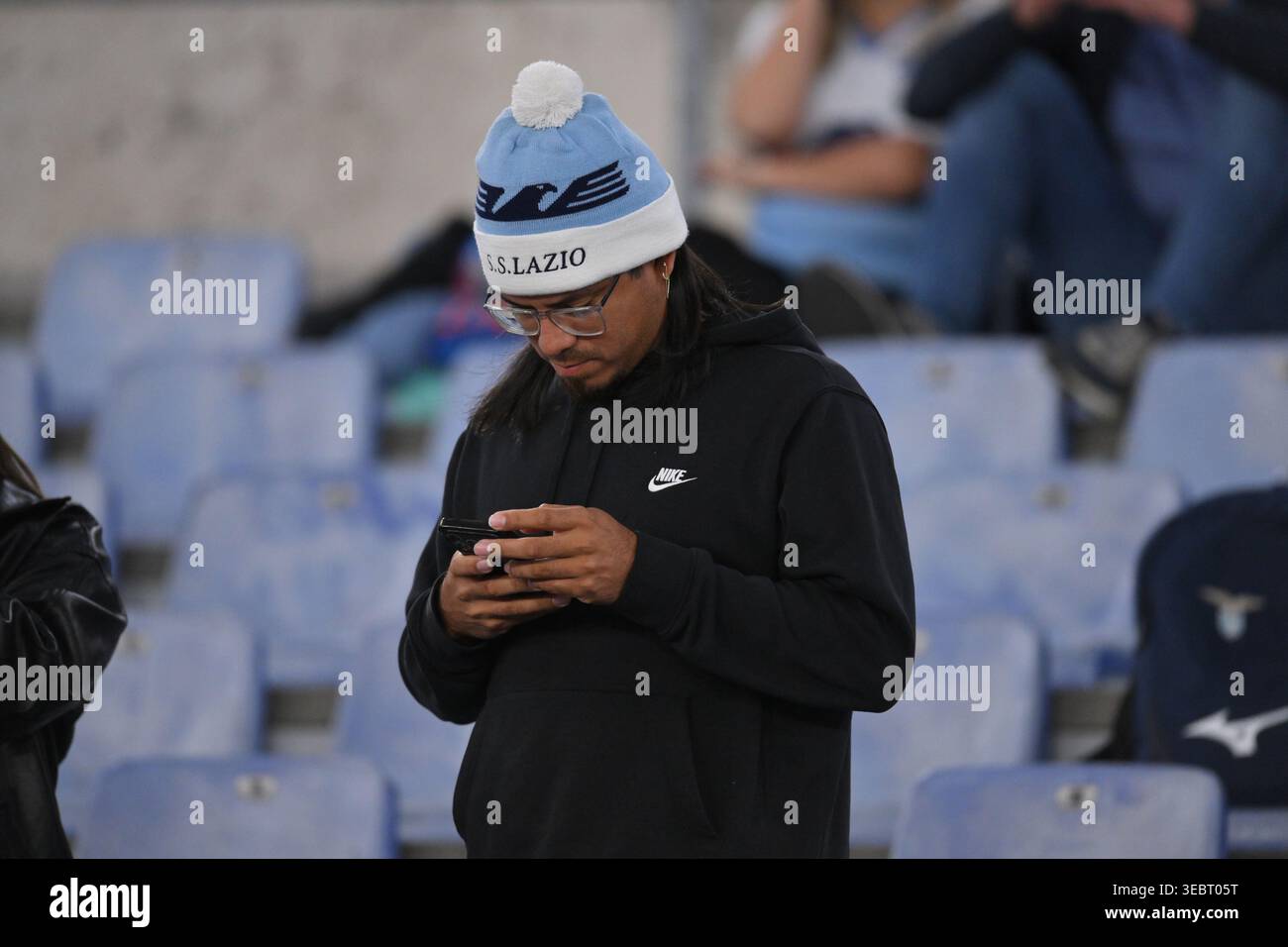 Olimpico Stadium, Rome, Italy - Lazio's fans during Serie A Enilive ...